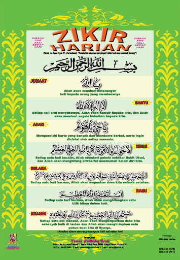 MENCARI CAHAYA ILAHI: ZIKIR HARIAN