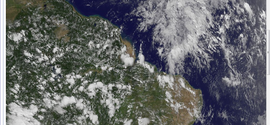 Tormentas en Brazil - Imagen Satélite 17:45h 19/12/2010