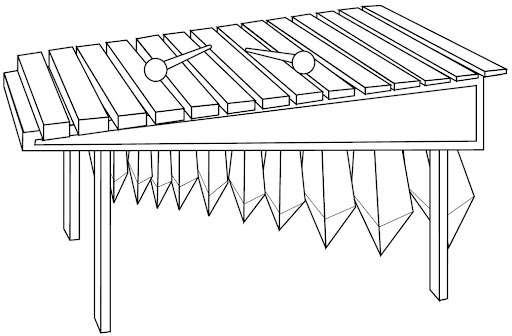 Como dibujar una marimba - Imagui