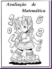 ALEGRIA DO SABER: Capa para prova de matemática - menina