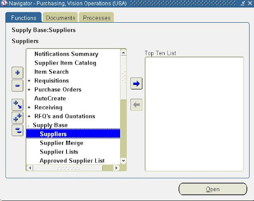 Oracle Applications...: PO Setup Supplier Creation