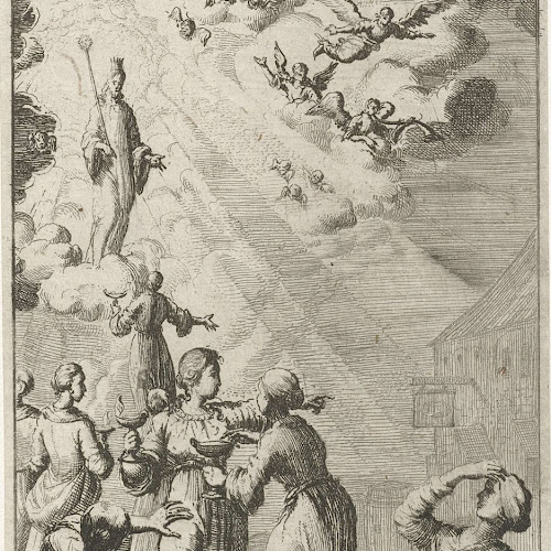 Gelijkenis van de wijze en dwaze maagden, anonymous, after Jan Luyken ...
