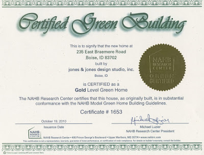 jones & jones design studio: NAHB Gold Certification