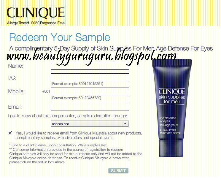 Beauty Guru-Guru: Clinique giving FREE samples - Liquid foundation ...