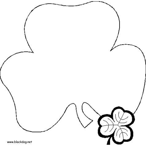 Tréboles para pintar - Imagui