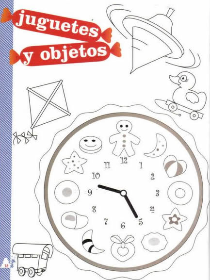 DIBUJOS DE JUGUETES Y OBJETOS PARA COLOREAR