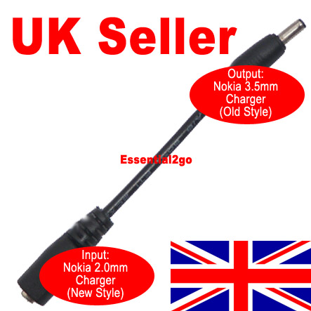 Nokia Charger Adapter "Small to Big" (2.0mm to 3.5mm) | eBay
