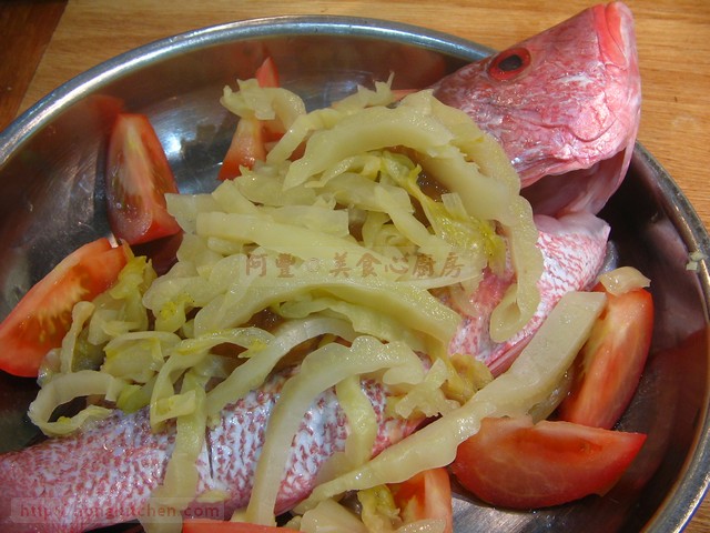 阿豐 - 美食心廚房: [垂涎三尺]潮州蒸紅鲷魚 - Steamed Red Snapper