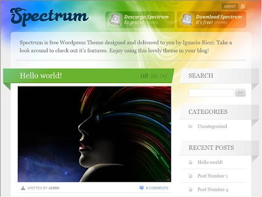 Spectrum Wordpress Theme | Free Templates Download - Open Source Themes