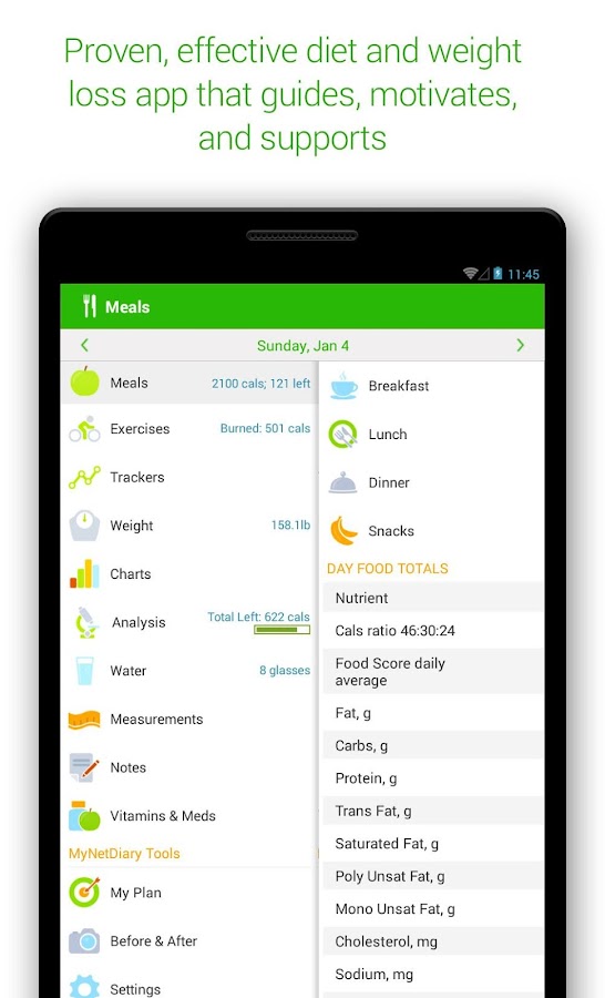 Calorie Counter Pro MyNetDiary - Aplicaciones de Android en Google Play