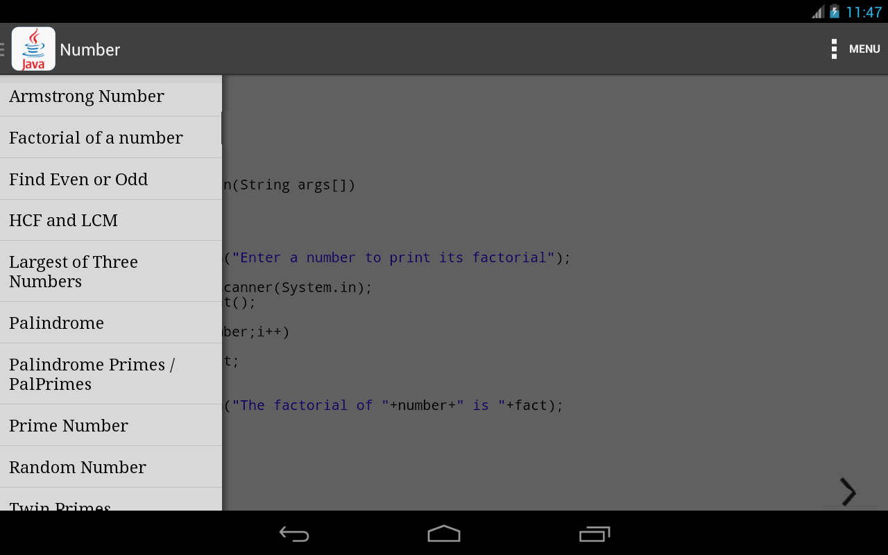 Java Programs With Output - screenshot