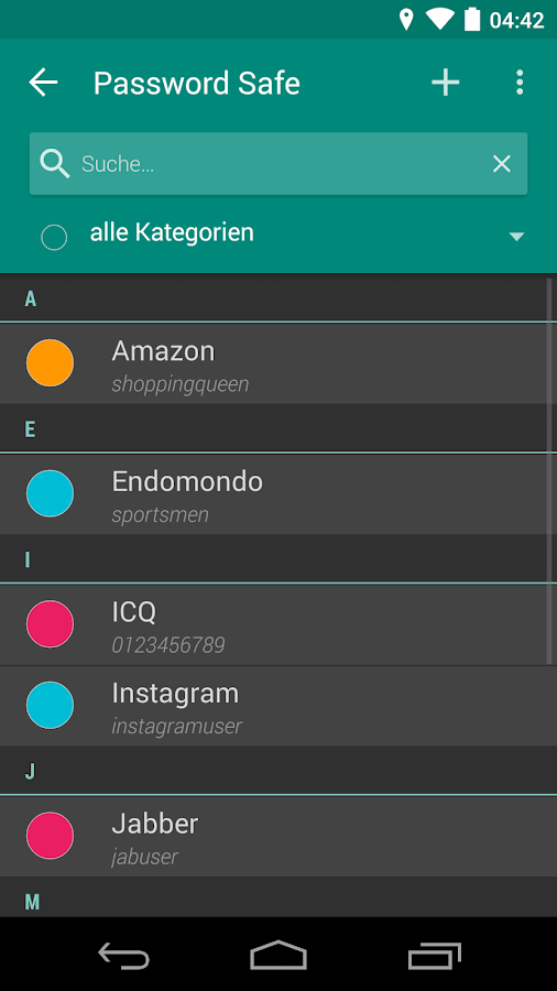 Password Safe - screenshot