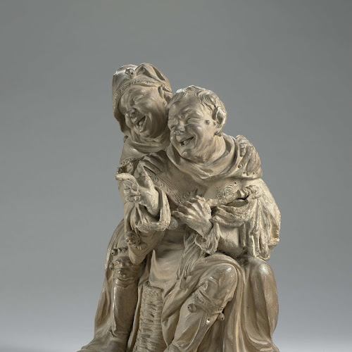 Two Laughing Jesters, Pieter Xaveri, 1673 - Rijksmuseum