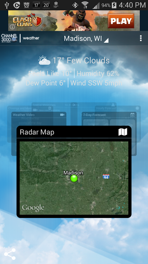 Channel3000 | WISC-TV3 Weather - Android Apps on Google Play