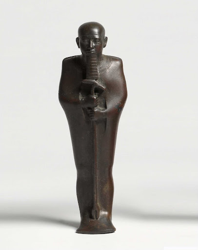 Statuette of Ptah, god of the capital Memphis, creator god and patron ...
