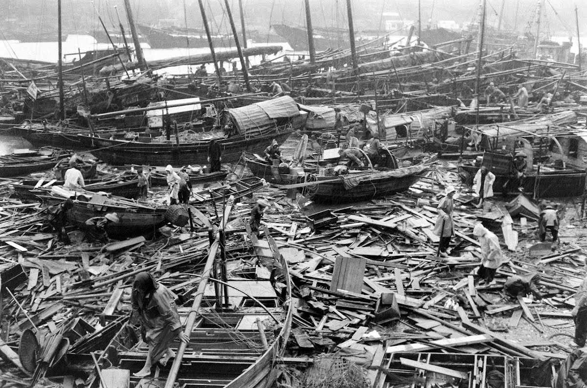 Typhoon Mary In Hong Komg - John Dominis — Google Arts & Culture