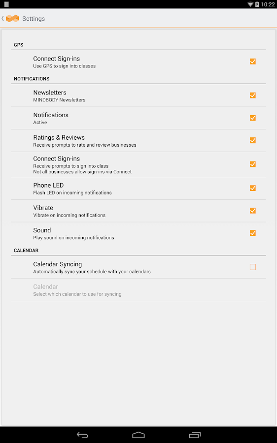 MINDBODY Connect - screenshot