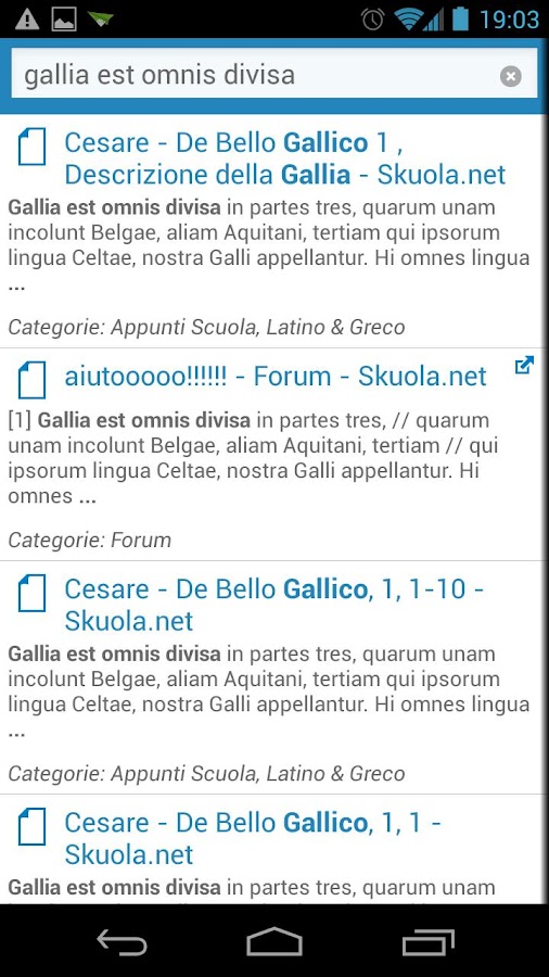 Skuola.net Appunti - App Android su Google Play