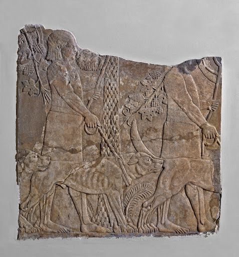 Stone panel from the North Palace of Ashurbanipal (Room E, no. 13 ...