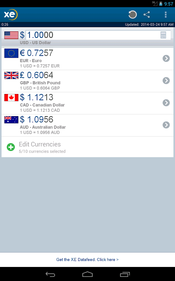 XE Currency - Applications Android sur Google Play