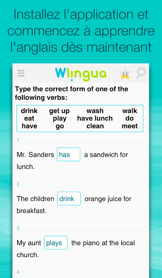 Apprendre l'anglais - Wlingua – Applications Android sur Google Play