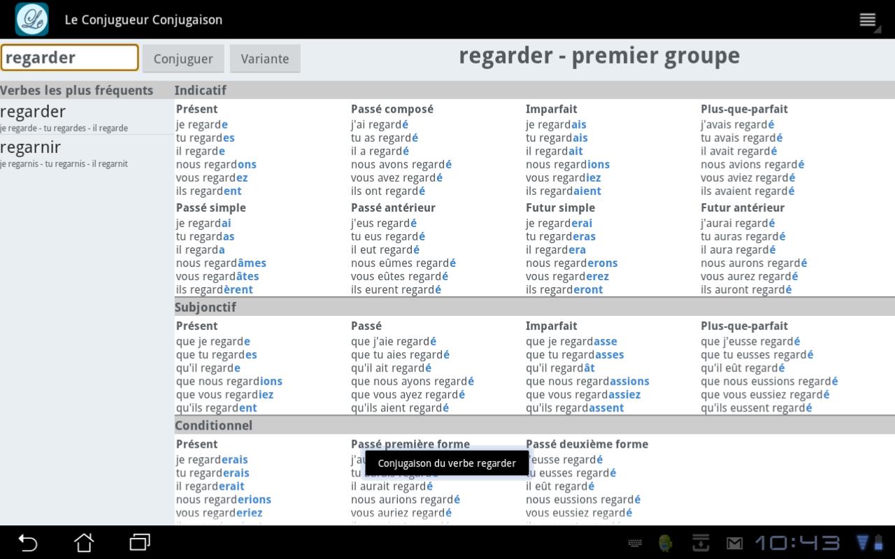 Le Conjugueur - Aplicaciones de Android en Google Play
