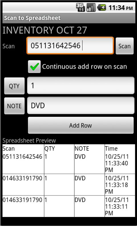 Scan to Spreadsheet - Android Apps on Google Play