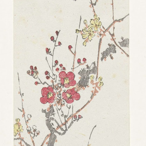 Rode en gele bloesem, anoniem, 1900 - 1970 - Rijksmuseum