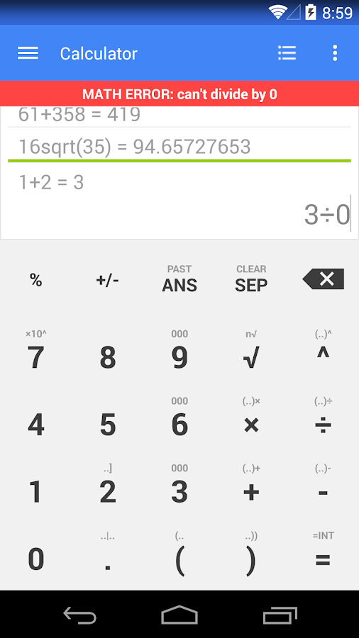One Calculator - screenshot