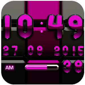 Digi Clock Black Pink widget - Dernière Version Pour Android - Téléchargez Apk