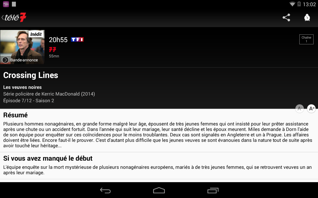 Télé 7 – Programme TV & Replay – Applications Android sur Google Play