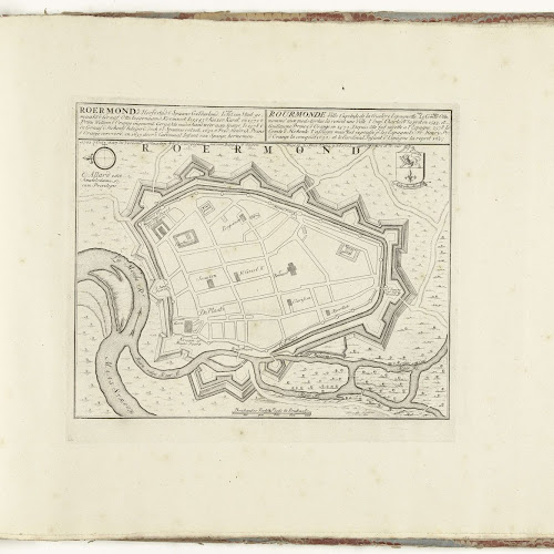 Plattegrond van Roermond, ca. 1701-1713, Abraham Allard, after ...