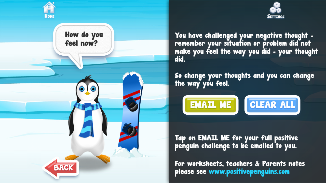 Positive Penguins | A positive thinking app for Kids | Brisbane Kids