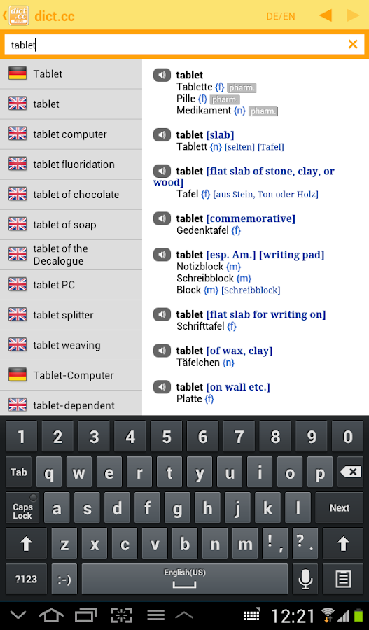 dict.cc+ dictionary - Android Apps on Google Play