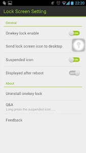 Lock Screen – Touch the icon to lock screen, completely liberate the ...