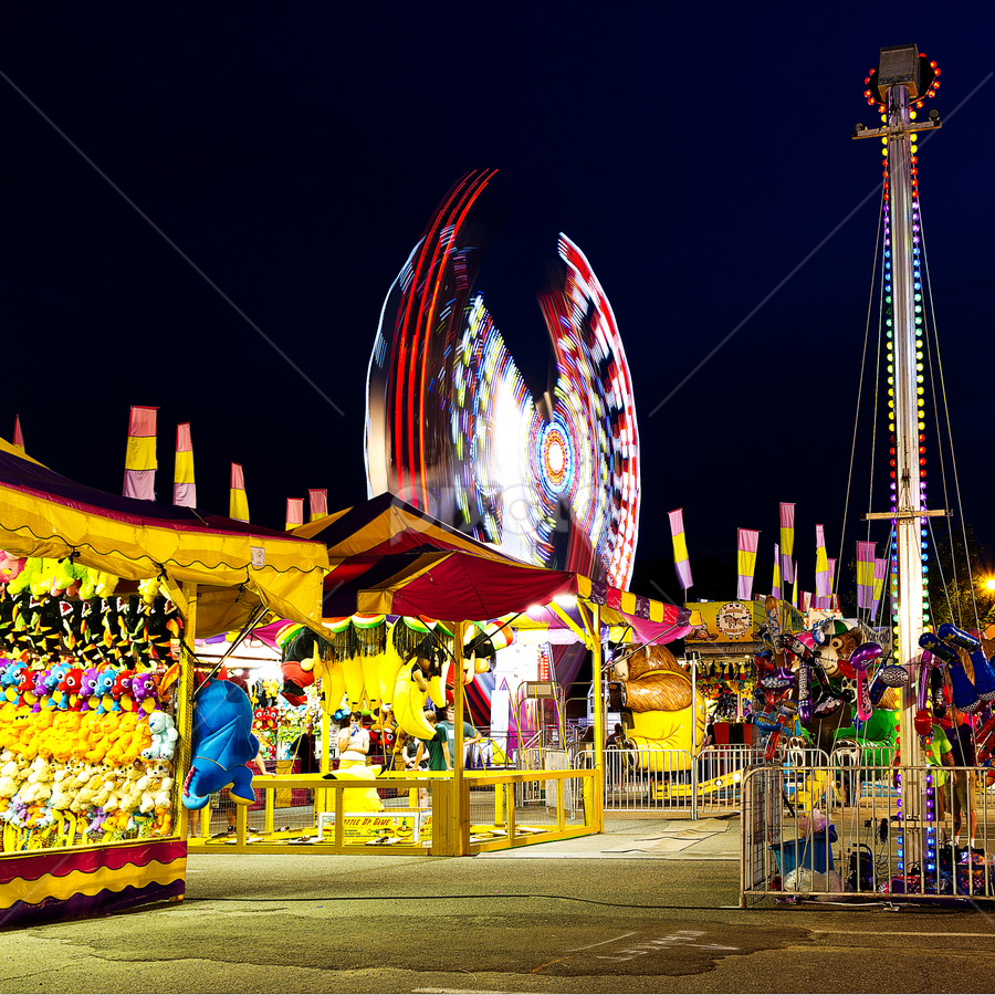 Carnival At Night Late Night Carnival | Amusement Parks | City, Street
