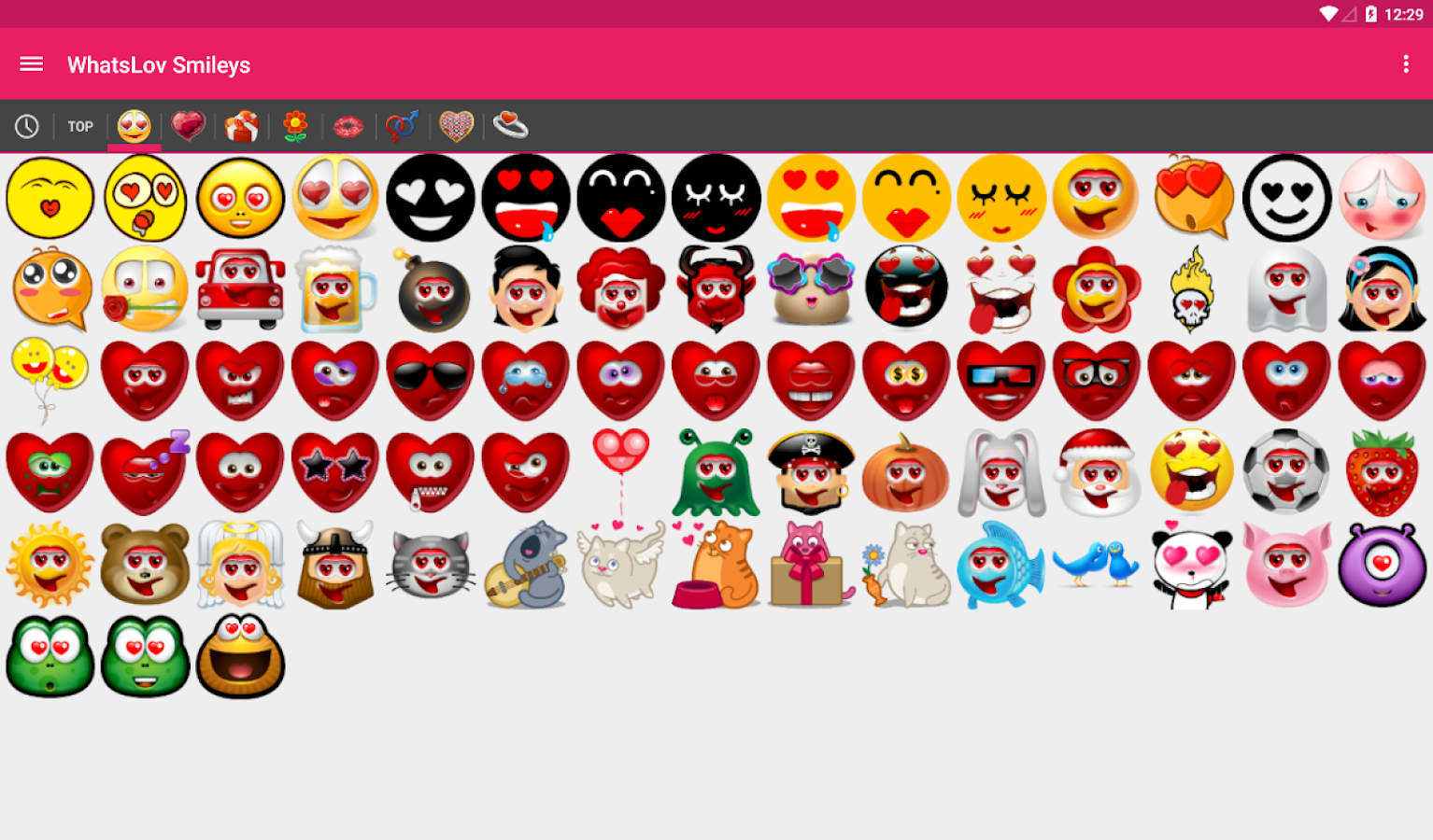 WhatsLov love smileys for chat - Android Apps on Google Play