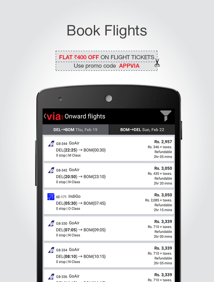 Via.com - Flights, Buses - Android Apps on Google Play