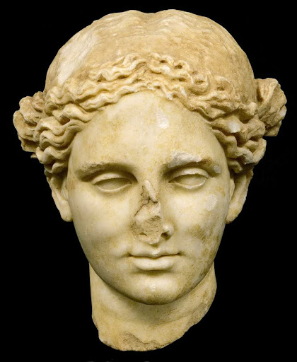 Marble head of Apollo Sauroktonos - Attic workshop — Google Arts & Culture