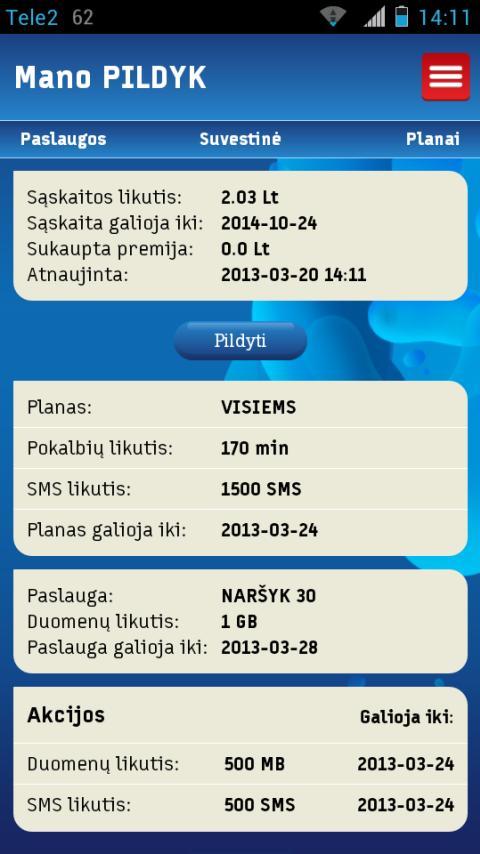 Mano PILDYK - „Android“ programos „Google Play“