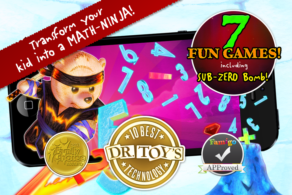 【Android APP】Ice Math Ninja – PREMIUM 冰島數學忍者~數學挑戰遊戲 – Dr.愛瘋 APP Navi