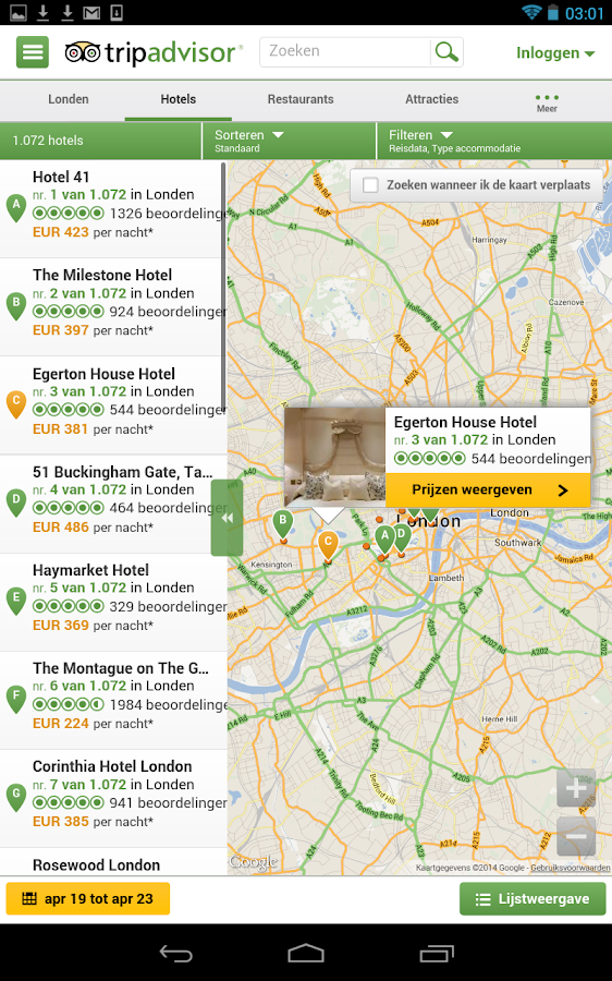 TripAdvisor - Android-apps op Google Play