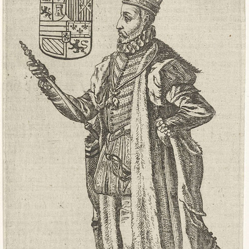 Portret van Filips II van Spanje, Pieter Feddes van Harlingen, 1611 ...