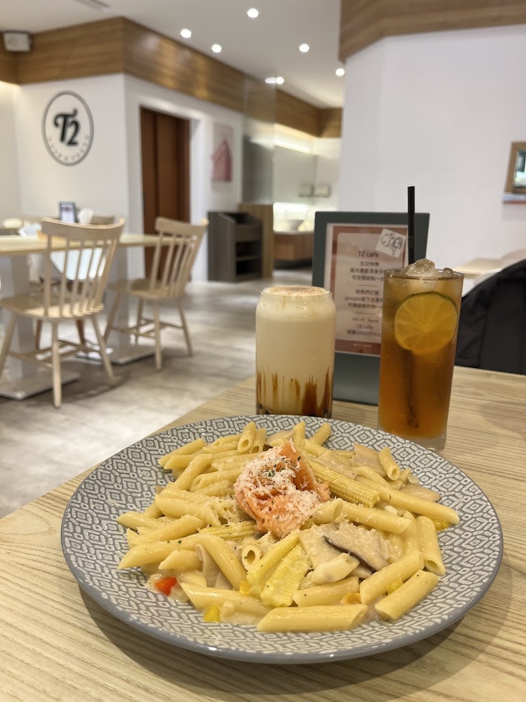 新竹縣竹北市 T2 cafe竹北店/竹北光明商圈特色餐廳/抓周活動/性別派對早午餐/義大利麵/美式料理/活動包場/親子友善餐廳/寵物友善餐廳 ...