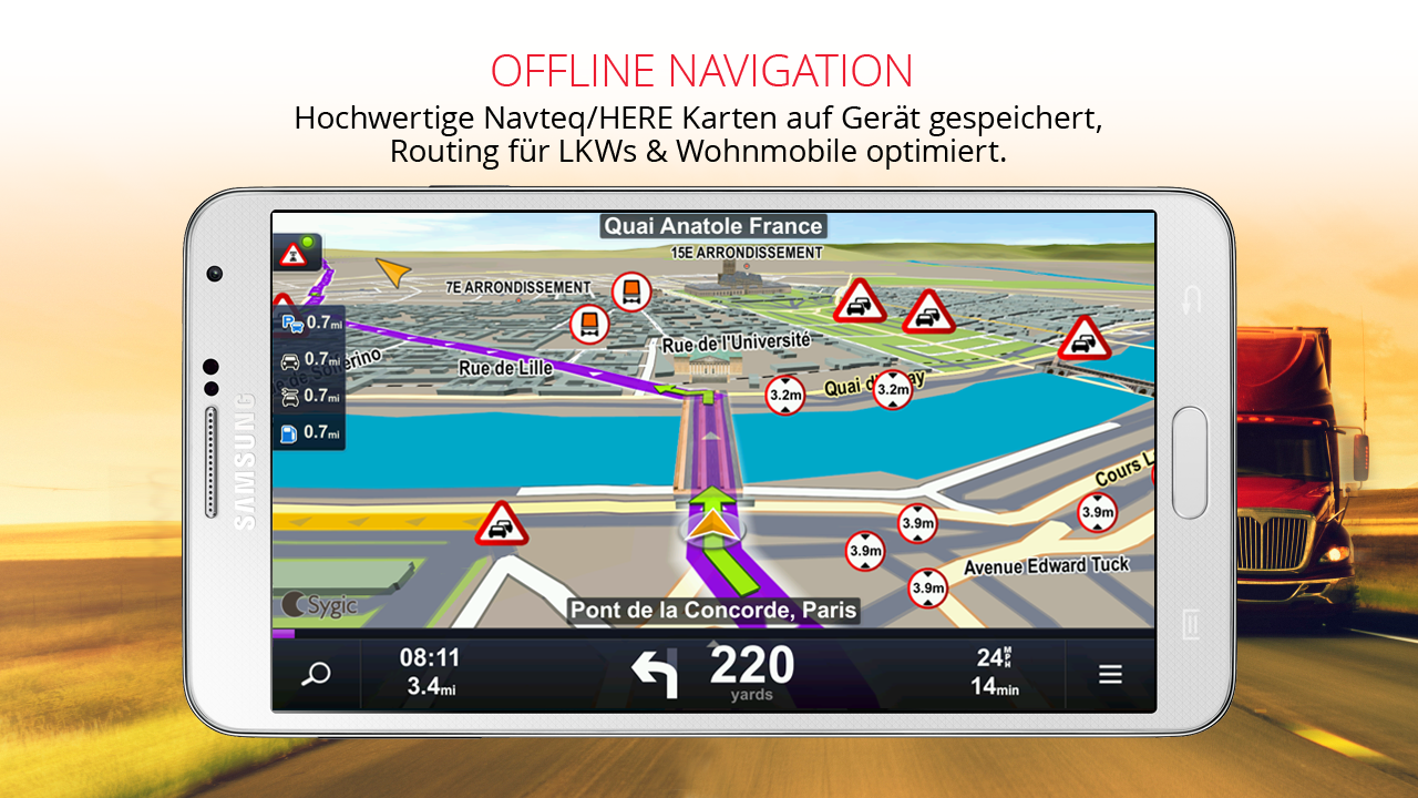 Sygic Truck Navigation - screenshot