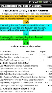 MA Child Support Calculator – Android Tools Apps