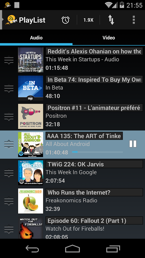 Podcast Addict - screenshot