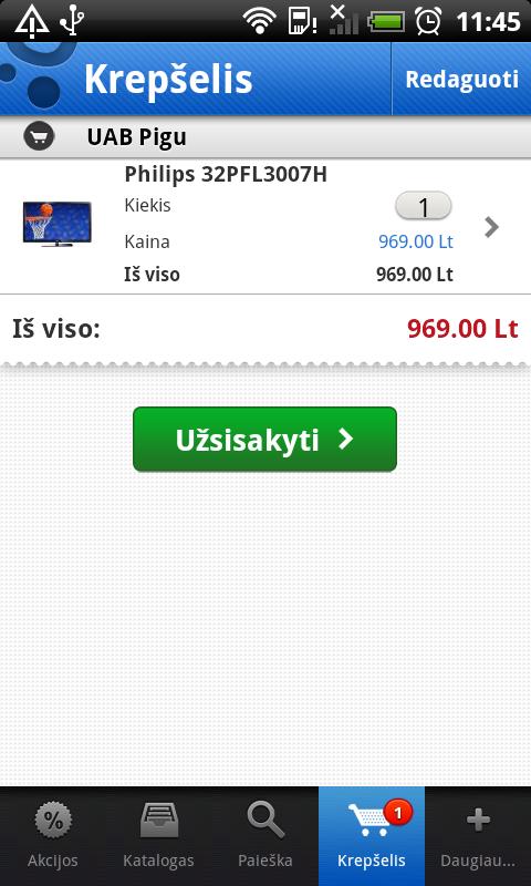 Pigu.lt mobilioji parduotuvė - „Android“ programos „Google Play“
