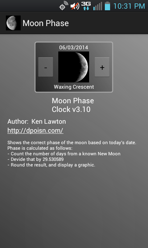 Moon Phase Widget Free - Android Apps on Google Play