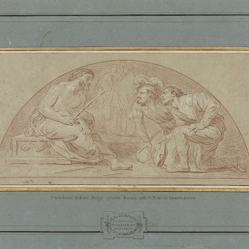 Bespotting van Christus, Louis Jean Jacques Durameau, after David de ...